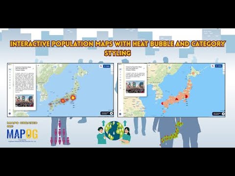 How to Create Interactive Population Maps with MAPOG #gis #heatmap #populationdensity #smartmapping