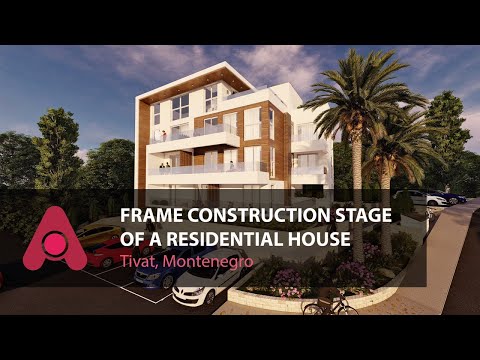 Stage of the apartment building construction Montenegro | Tivat