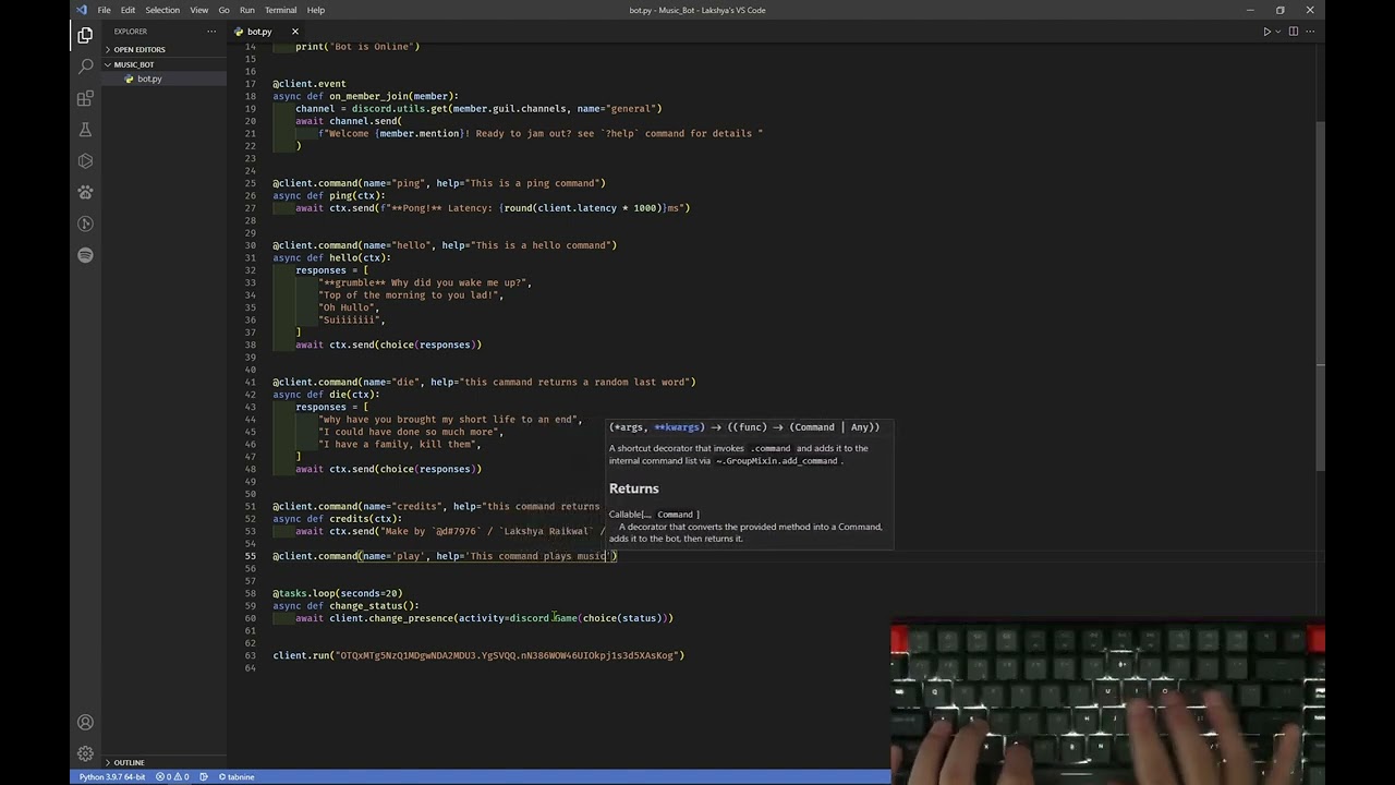 ASMR Programming - Coding a Discord Bot