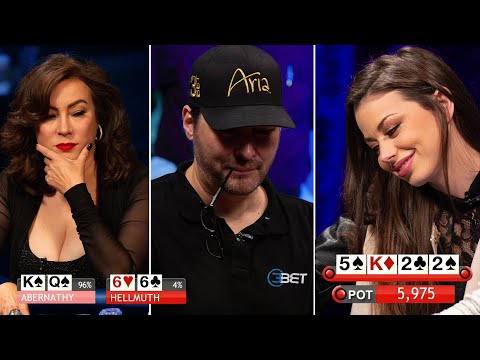 Phil Hellmuth, Jennifer Tilly, Samantha Abernathy $25/$50/$100 Texas Holdem' Poker Livestream Cash