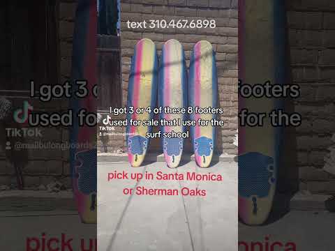 8 foot surfboards for sale $40 $50. wait what? #gosurfing #california #malibu