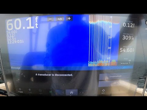 How to fix 'A transducer is disconnected' error on your Garmin MFD