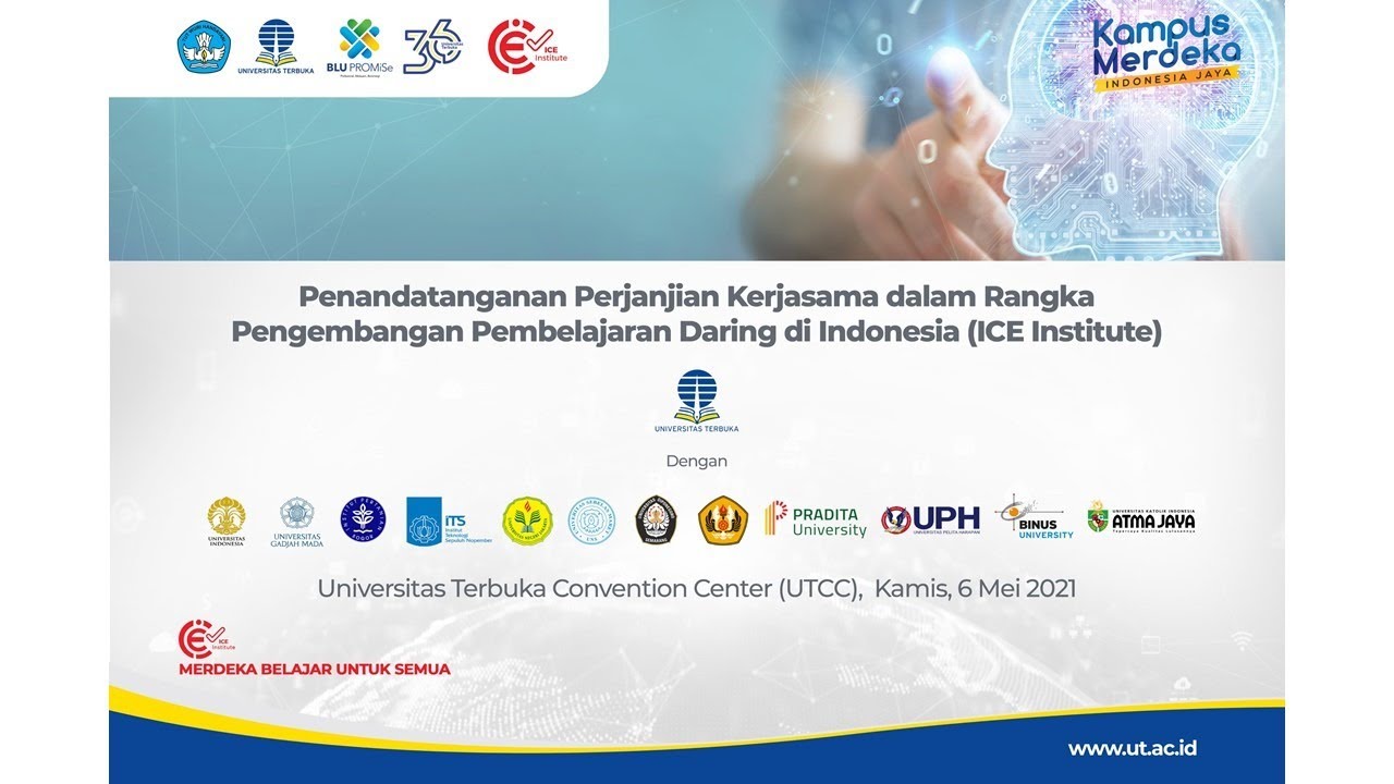 Penandatanganan Perjanjian Kerjasama dalam Rangka Pengembangan Pembelajaran Daring di Indonesia
