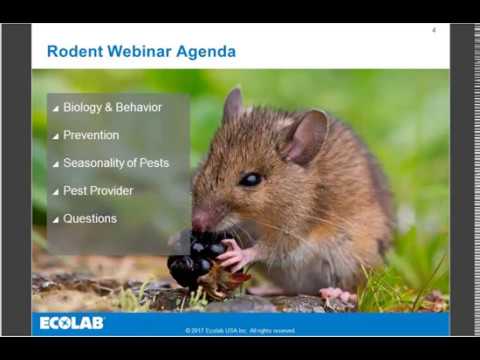 Ecolab Rodent Webinar Recording - October 24, 2017