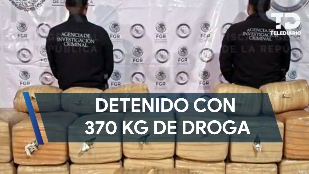 Man arrested for transporting 370 kilos of drugs on the Monterrey-Reynosa highway