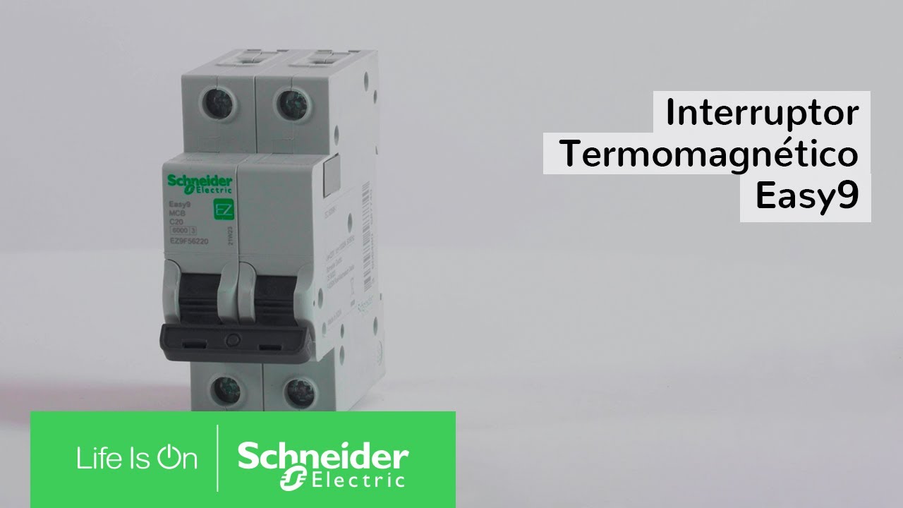 EZ9F56220 - Interruptor termomagnético Easy9 2P 20A 10kA curva C | Schneider Electric Colombia
