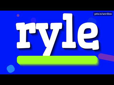 RYLE - HOW TO PRONOUNCE IT!?