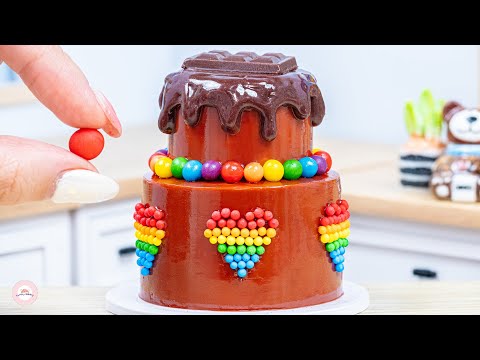 Satisfying Miniature Chocolate Cake Decorating | Mini Cakes Making By Yummy Bakery