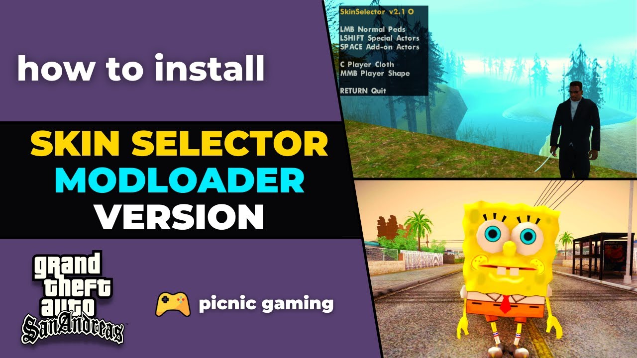 How to install Skin Selector Modloader version | Install Cleo Skin Selector Gta Sa