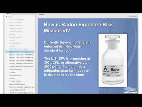 Well Owner Lessons - Radon