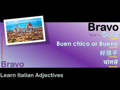 Bravo - How to Pronounce Bravo in Italian with English meaning as Good?
