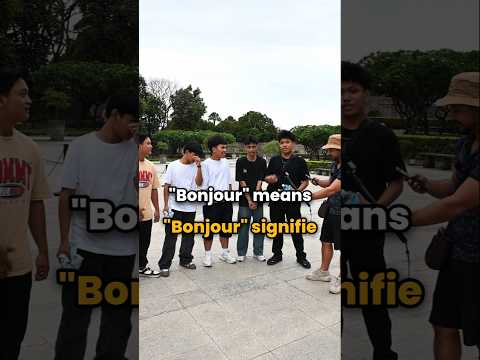 do you know any french words? #french #interview #foryou #fyp #question #filipino #france