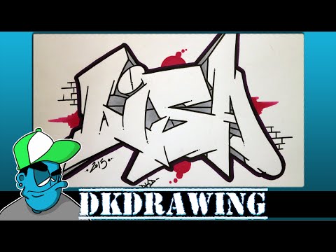 How to draw graffiti names - Lisa #2
