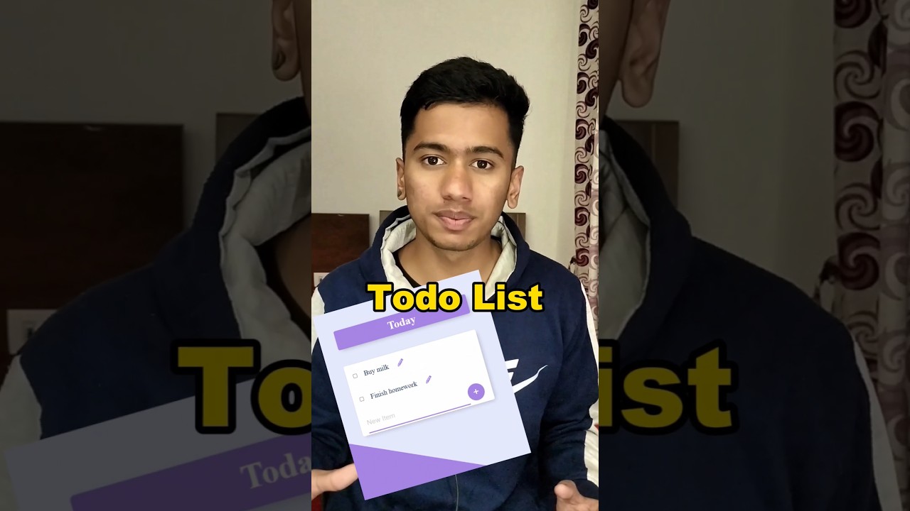 Can we create our own Todo list 📃, #cs #shorts