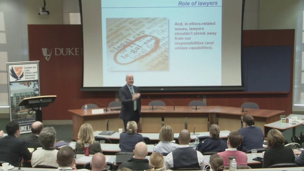 LENS Conference 2016 | Col. Bryan Watson, Cultivating an Ethical Culture in a Hybrid Environment