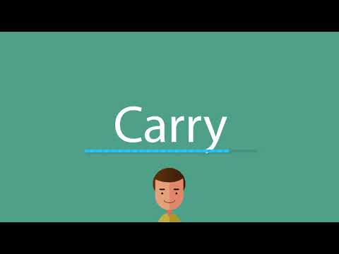 How to pronounce Carry