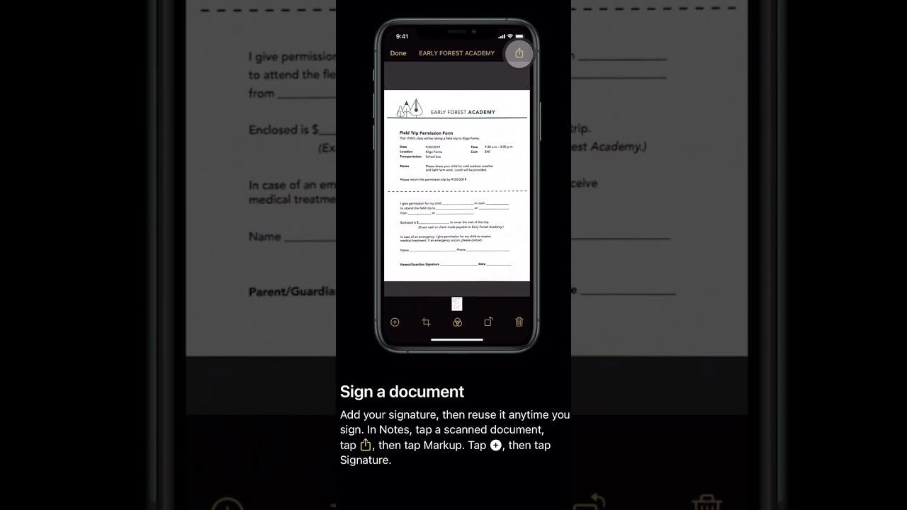 iPhone Hacks - How to Sign A Document
