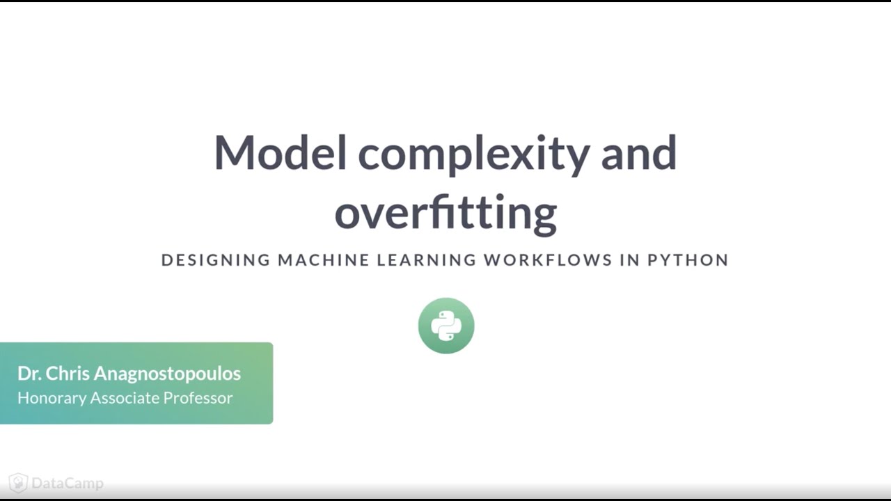 Python Tutorial : Model complexity and overfitting
