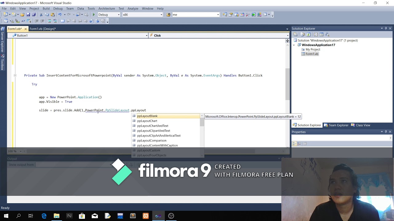 Creating PowerPoint Presenstation In Vb.net