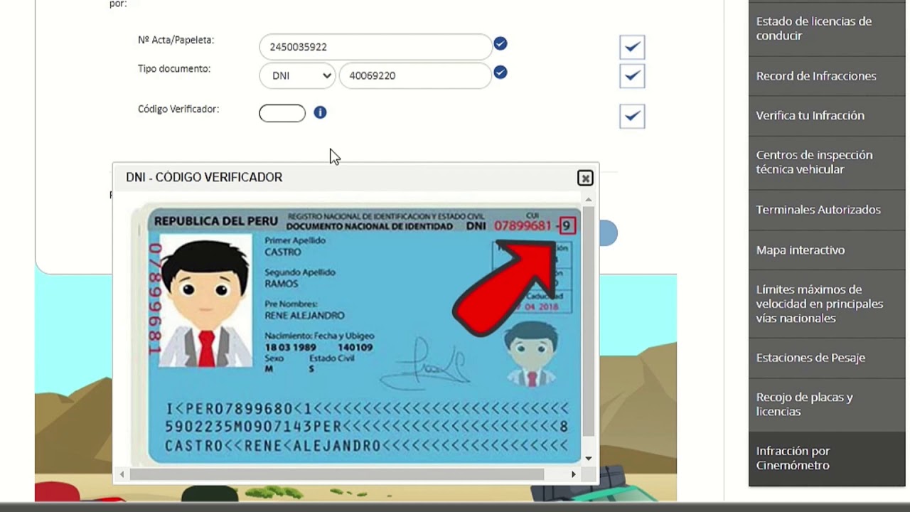 CONSULTA CINEMÓMETRO