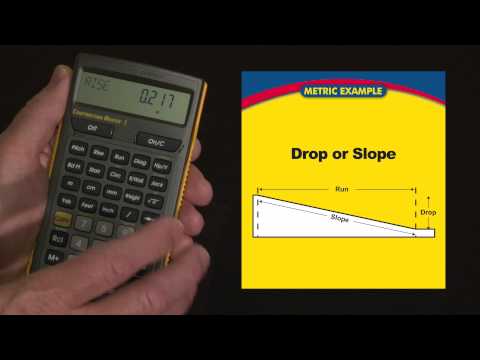 How to do Drop or Slope Calculations in Metric | Construction Master 5