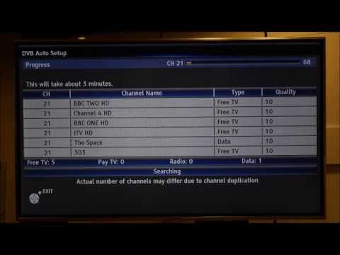 Panasonic Viera TV Freeview Re-Tune