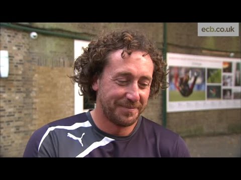 Ryan Sidebottom on a glorious day as he takes 700 first-class wickets