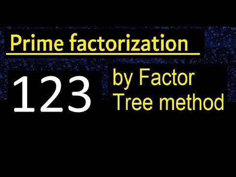 Prime factorization of 123 by factor tree method . Factor tree of 123 . How to find prime factors