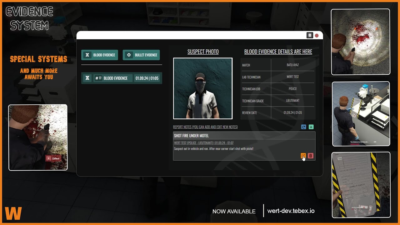 [QBCore / ESX / Qbox] Wert Evidence System - FiveM Releases - Cfx.re ...