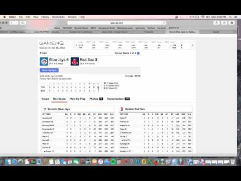 How to Read an MLB Box Score on ESPN.com