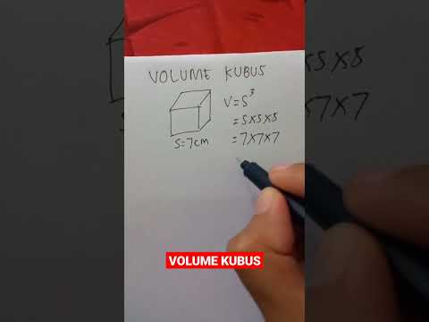 VOLUME KUBUS YANG MEMILIKI PANJANG RUSUK 7 cm