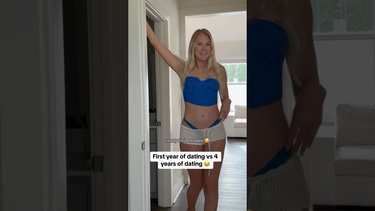 First year of dating vs 4 years of dating 😂