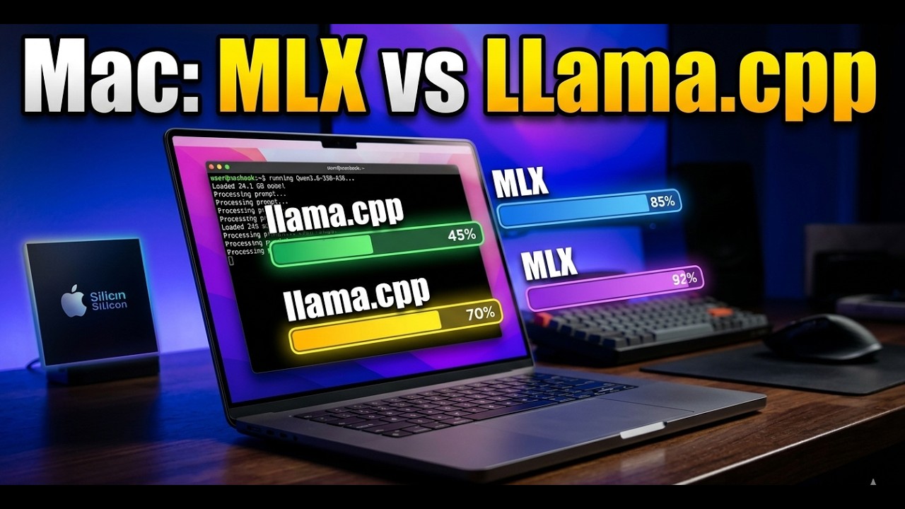 MLX vs llama.cpp - I Ran Qwen3.6-35B-A3B On M5 Max
