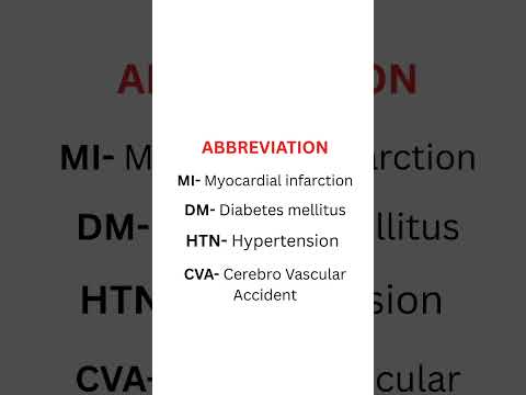 Medical abbreviation #cpt #medicalcoding #icd #cpc #physiology