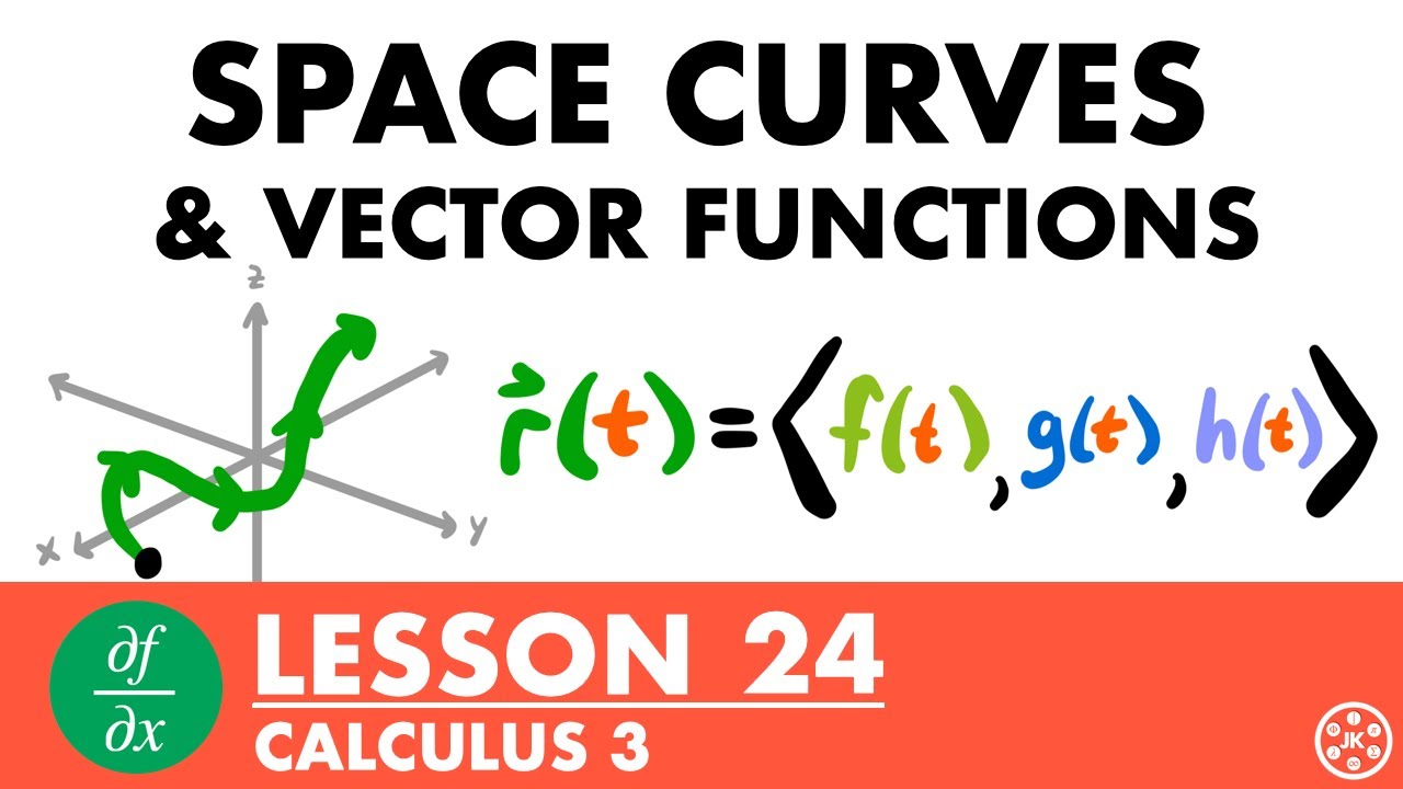 Space Curves & Vector-Valued Functions | Calculus 3 Lesson 24 - JK Math