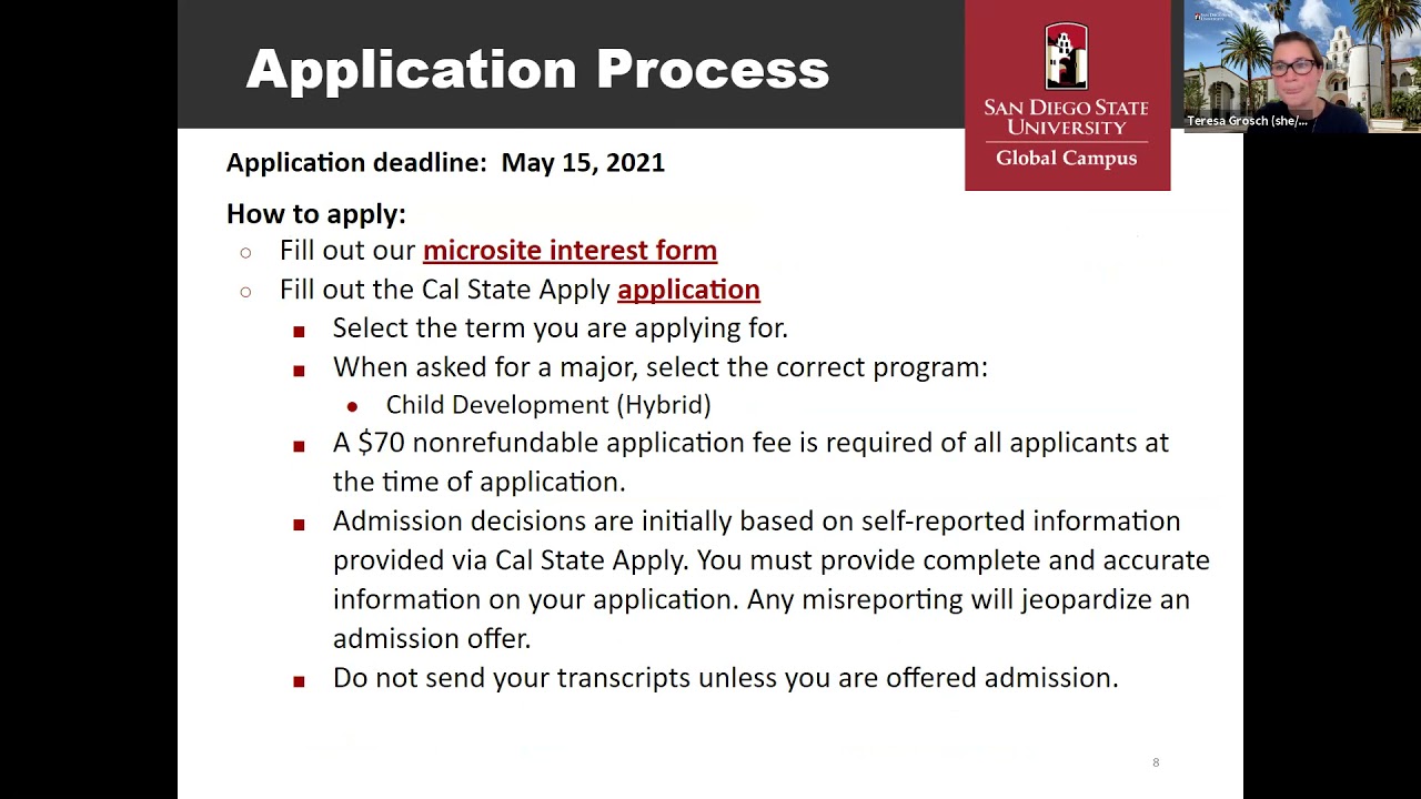 B.S. in Child Development Program Overview + Infant & Toddler Development Webinar | SDSU
