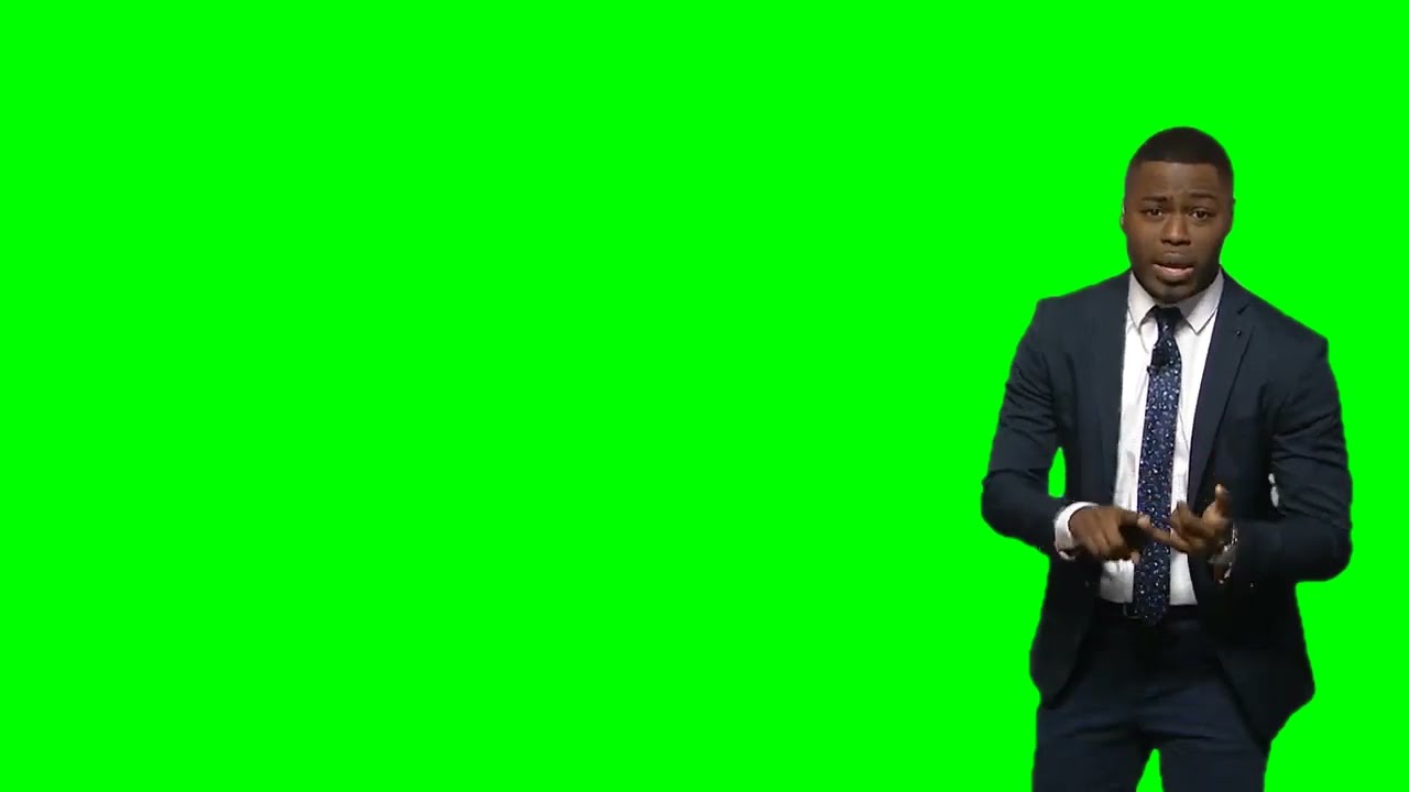 Rick Astley Rickrolls Reporter, but it's a green screen