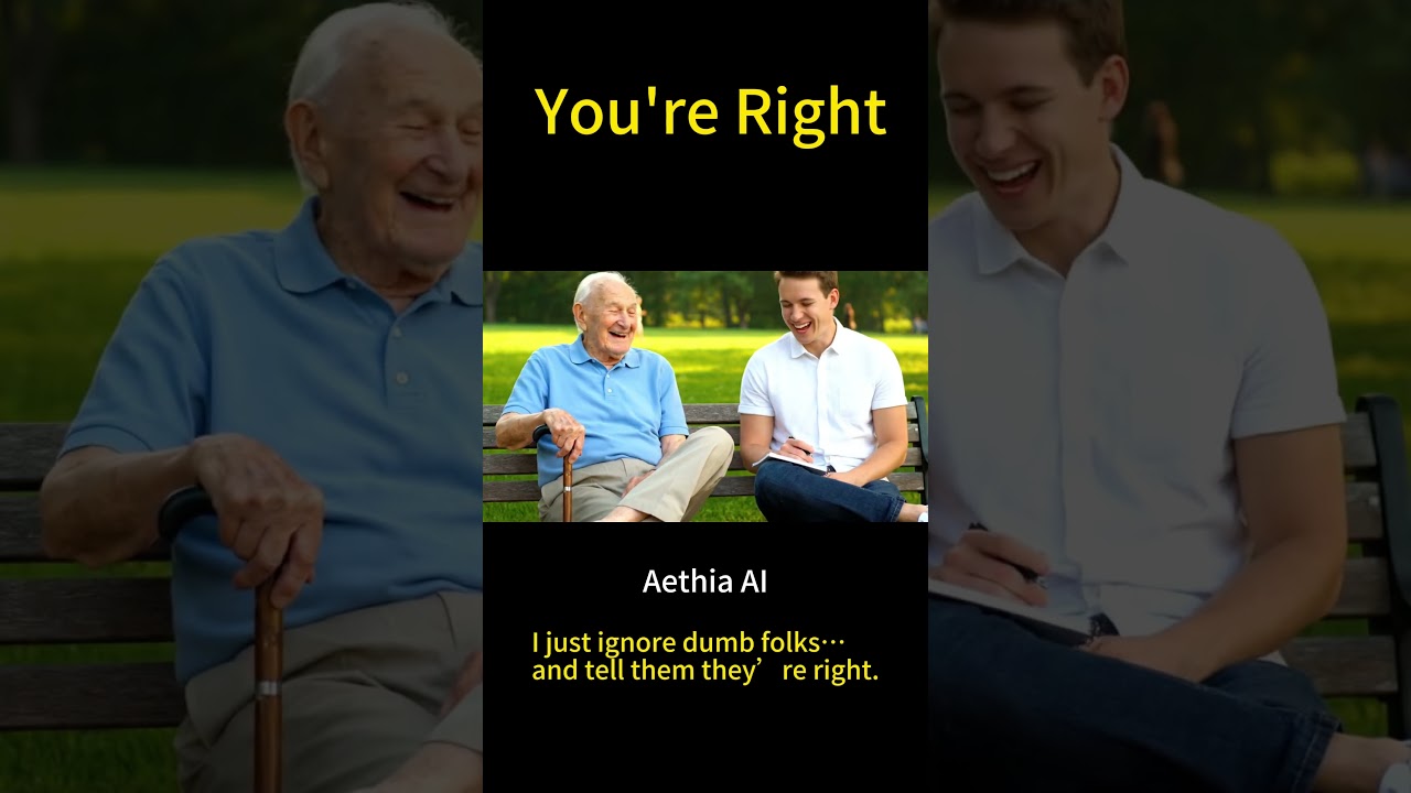 100-Year-Old Hack: Just Nod & Say ‘You’re Right’ 😂#funny #funnyvideo #shorts #lifehack