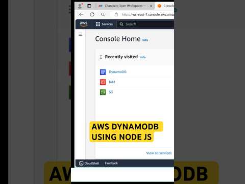 Aws dynamodb using nodejs #aws #nodejs #dynamo #dynamodb #cloud #coding #python #smartphone #sdk d