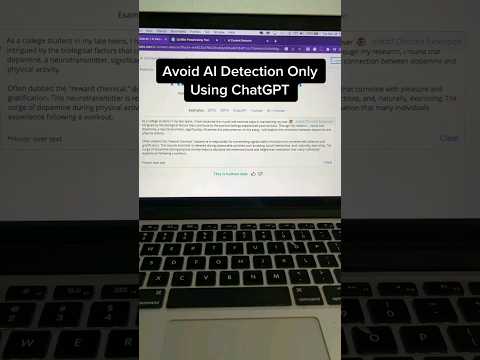 how to bypass ai detection chatgpt (AI plagiarism)#shorts