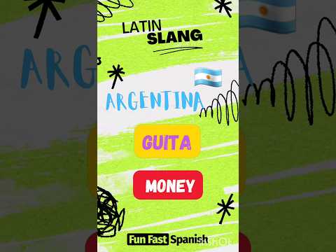 Latin Slang "Guita" - Argentina 🇦🇷 Bond with locals in Latin Spanish like a Boss!
