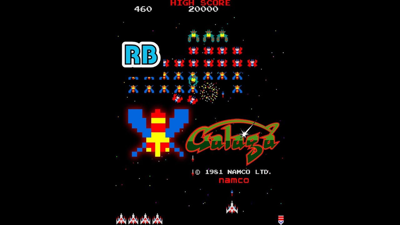 1981 [60fps] Galaga Bug (Enemy Stop Shooting)