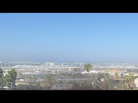 Tuesday morning Live with the View of San Diego Airport