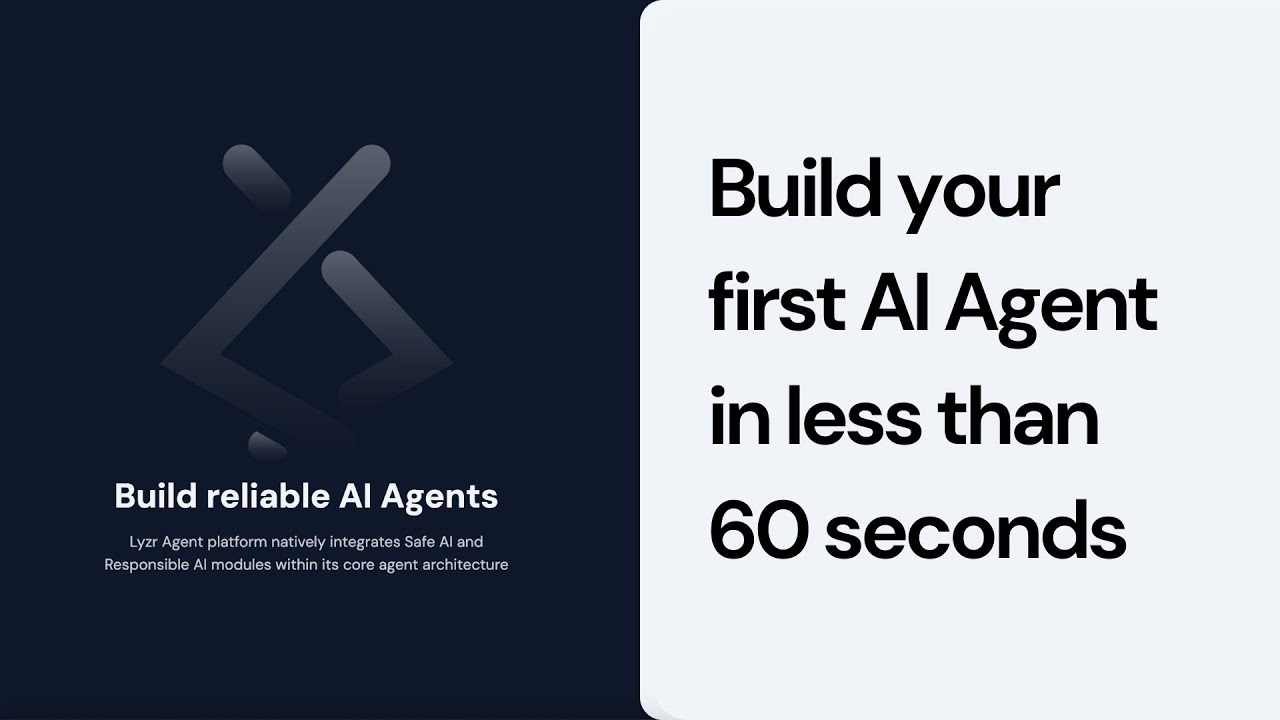 Lyzr Agent Studio - Build an AI agent in under 60 seconds