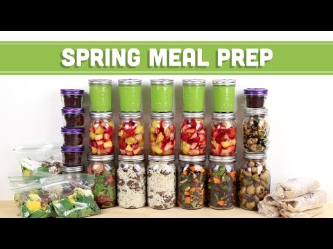 Meal Prep For The Week: Spring Seasonal & Vegan | Vegetarian! - Mind Over Munch