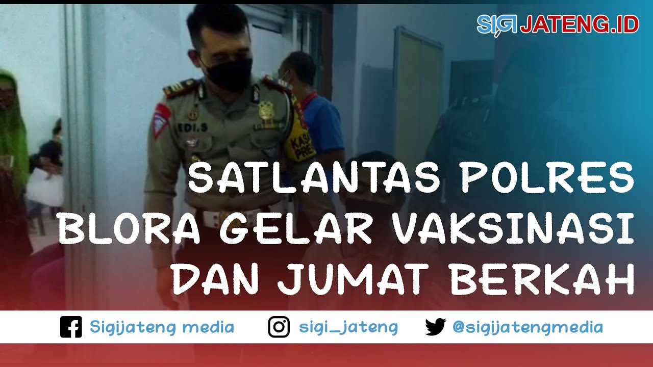 Satlantas Polres Blora Gelar Vaksinasi dan Jumat Berkah