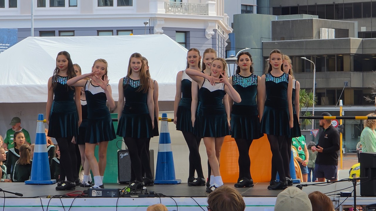 (4K) Gregan Irish Dancers LIVE @ Queens  Wharf | St Patrick's Day 2026 | Wellington, New Zealand