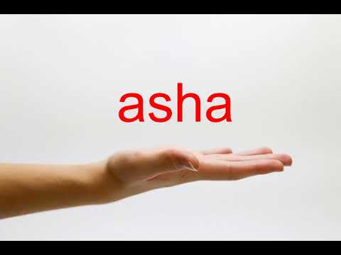 How to Pronounce asha - American English