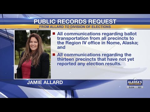 Alaska representative requests records regarding November 2024 election