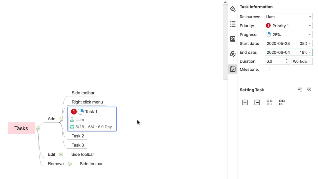 EdrawMind Tutorial - Tasks
